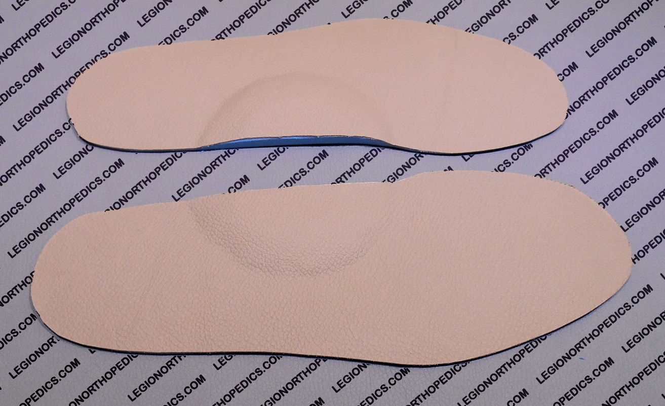 Leather Insoles Flat Inserts With Arch Support 1/8″ – Legion ...